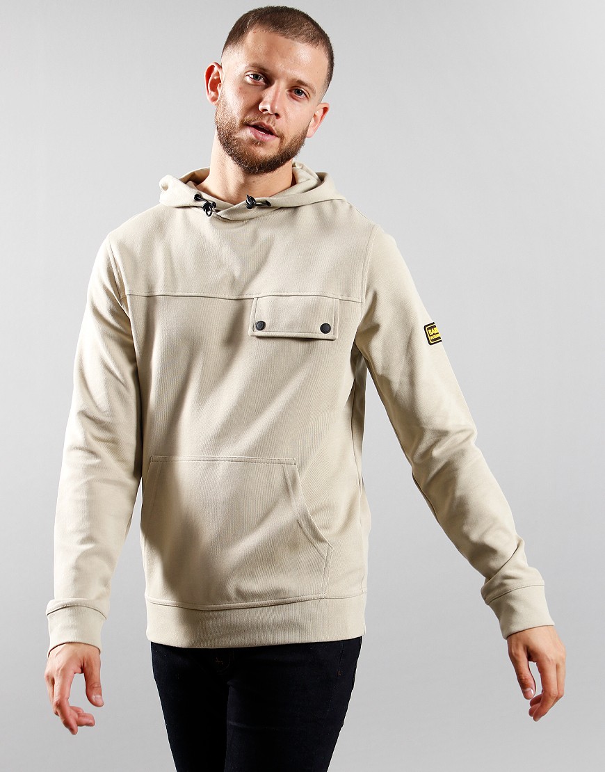 Barbour International Solar Hoodie Oyster - Terraces Menswear