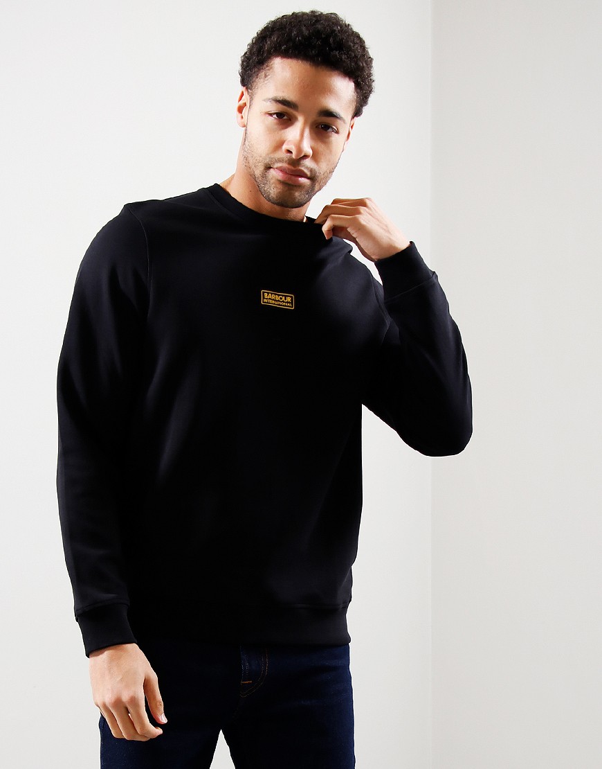 Barbour International Urban Crew Sweat Black - Terraces Menswear