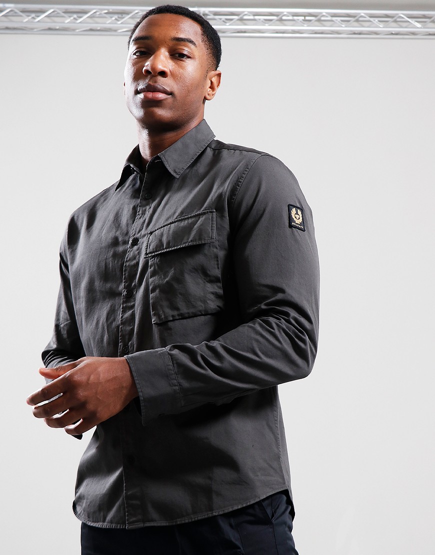 Belstaff Scale Shirt Forge Grey - Terraces Menswear