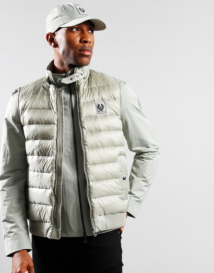 Belstaff Circuit Gilet Laurel Green - Terraces Menswear
