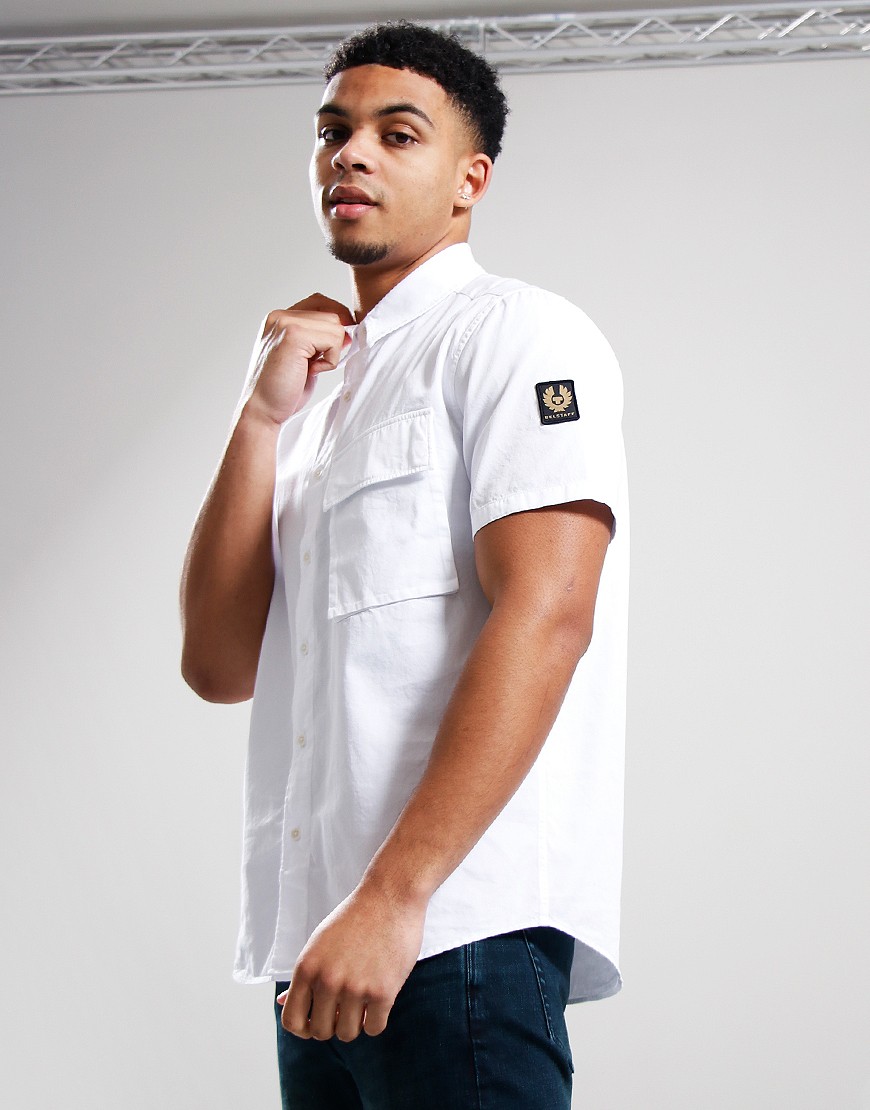 Belstaff Scale Shirt White - Terraces Menswear