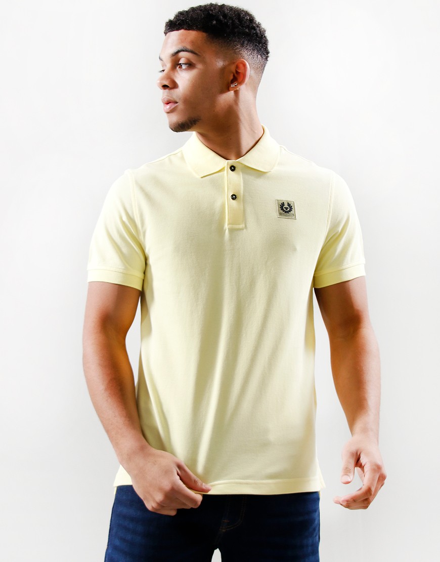 Belstaff Polo Shirt Lemon Yellow - Terraces Menswear