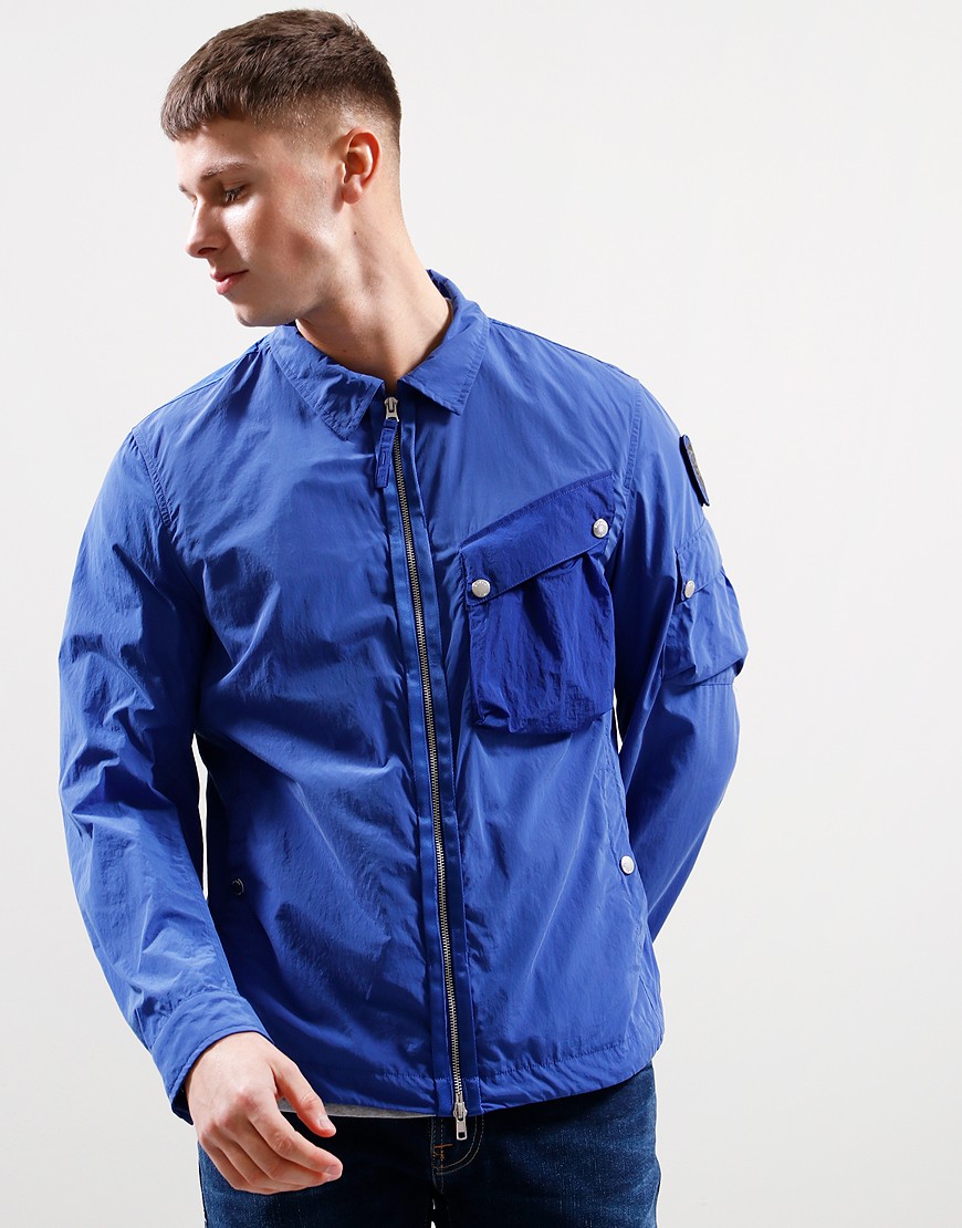 Blauer Overshirt Royal Blue - Terraces Menswear
