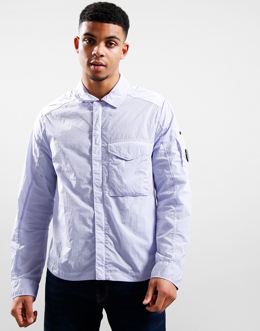 C P Company Chrome R Overshirt Cosmic Sky Terraces Menswear