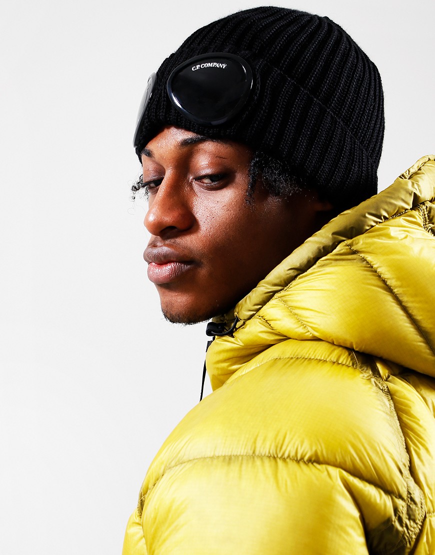 C.P. Company Goggle Beanie Black - Terraces Menswear