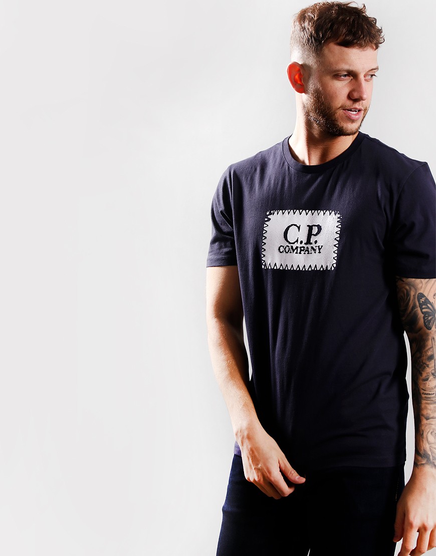 C.P. Company Logo Label T-Shirt Eclipse - Terraces Menswear