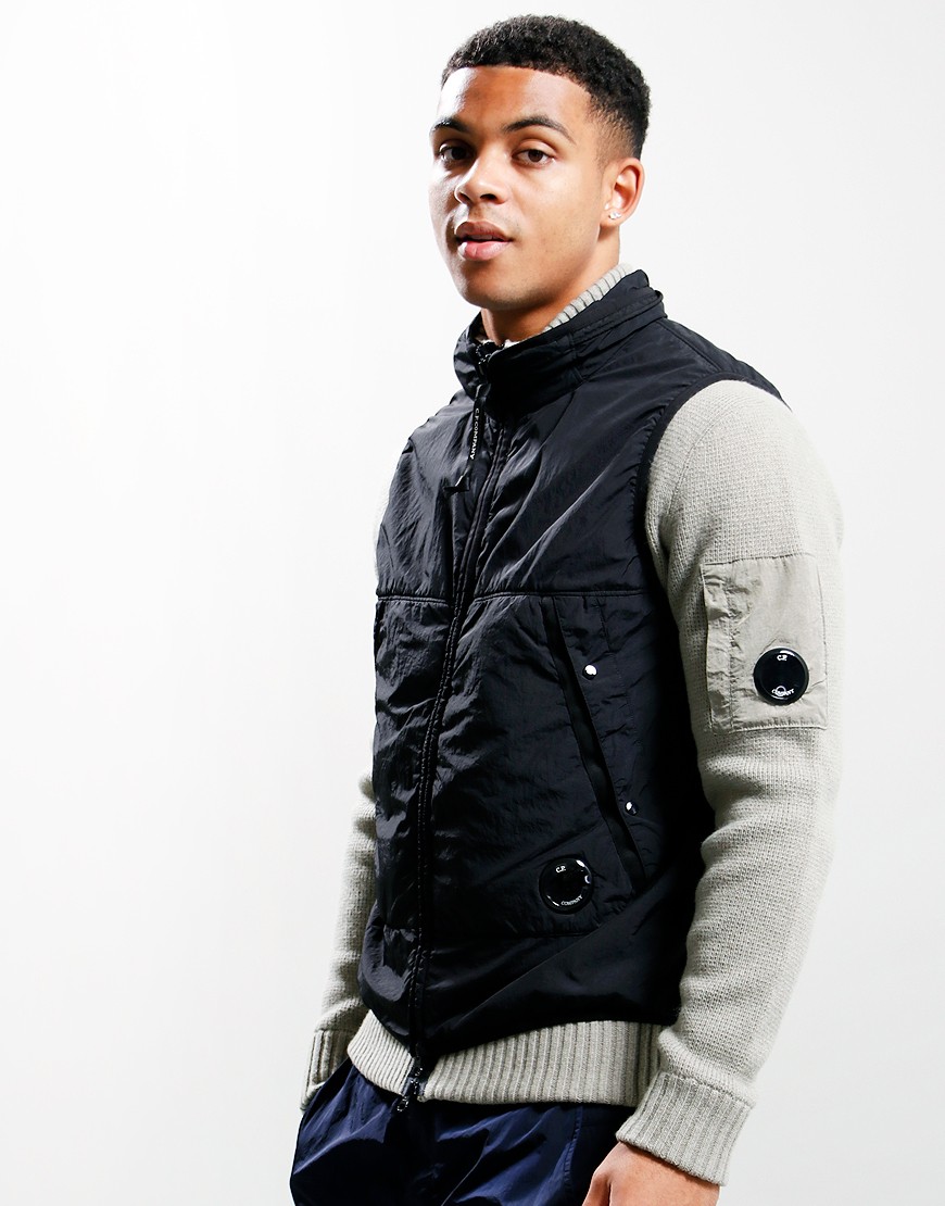 C.P. Company G.D.P Vest Black - Terraces Menswear