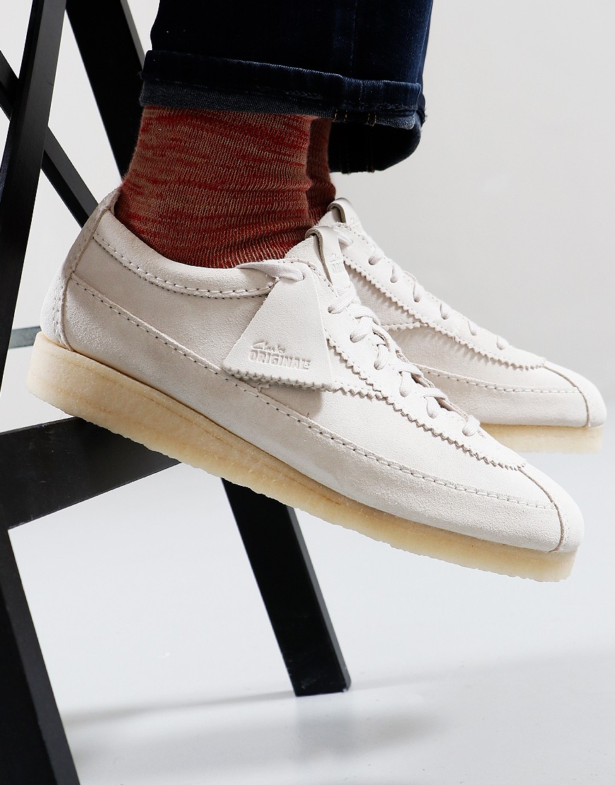 Clarks Originals Wallabee Tor Shoes Off White - Terraces Menswear
