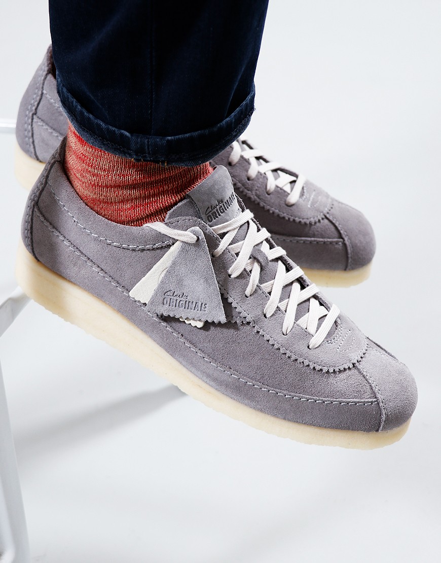 Clarks Original Wallabee Tor Shoes Steel Grey - Terraces Menswear