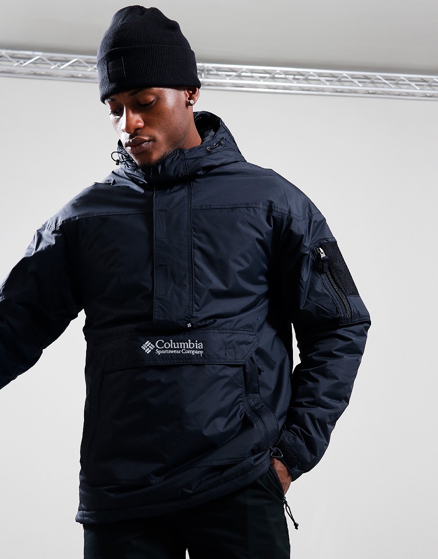 Columbia Challenger II Insulated Pullover Anorak Black - Terraces Menswear