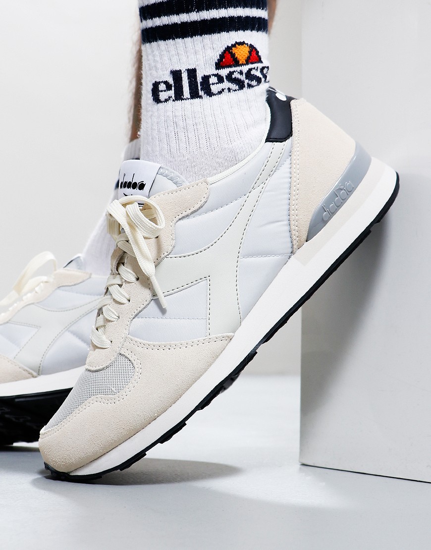 Diadora Camaro Trainers Crystal Grey/Ivory - Terraces Menswear