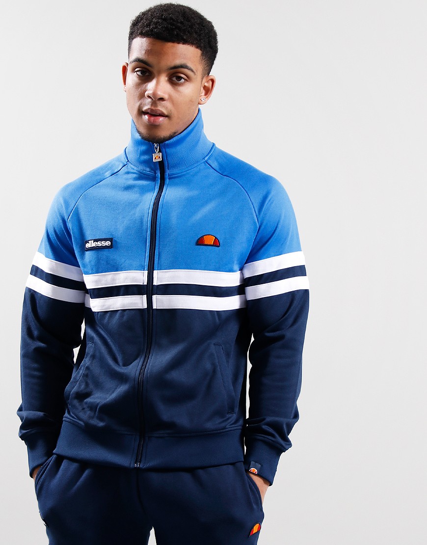 Ellesse Rimini Track Top Blue/Navy/White - Terraces Menswear