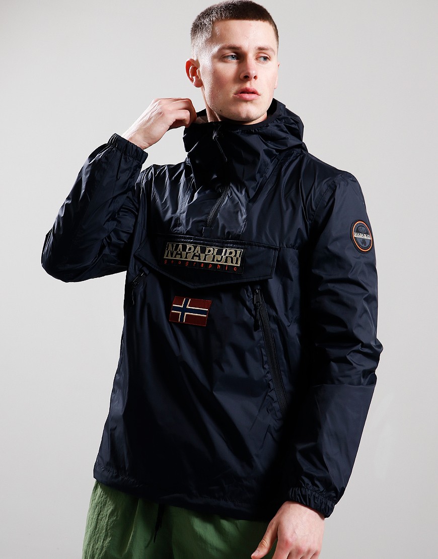 Napapijri Rainforest Ripstop Anorak Jacket Black - Terraces Menswear