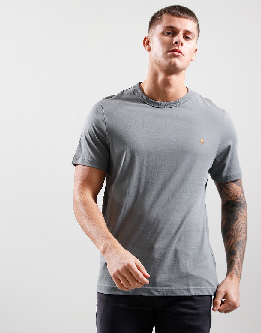 Farah Danny T-shirt Battleship Grey - Terraces Menswear
