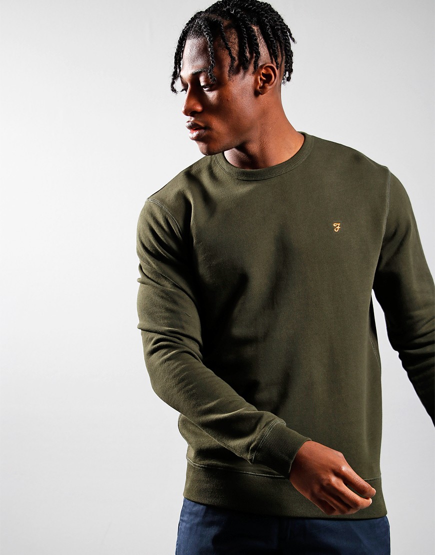 Farah Tim Sweat Evergreen - Terraces Menswear