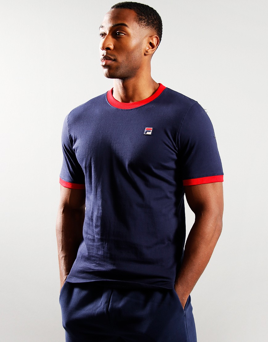 FILA Vintage Marconi T-Shirt Peacoat - Terraces Menswear