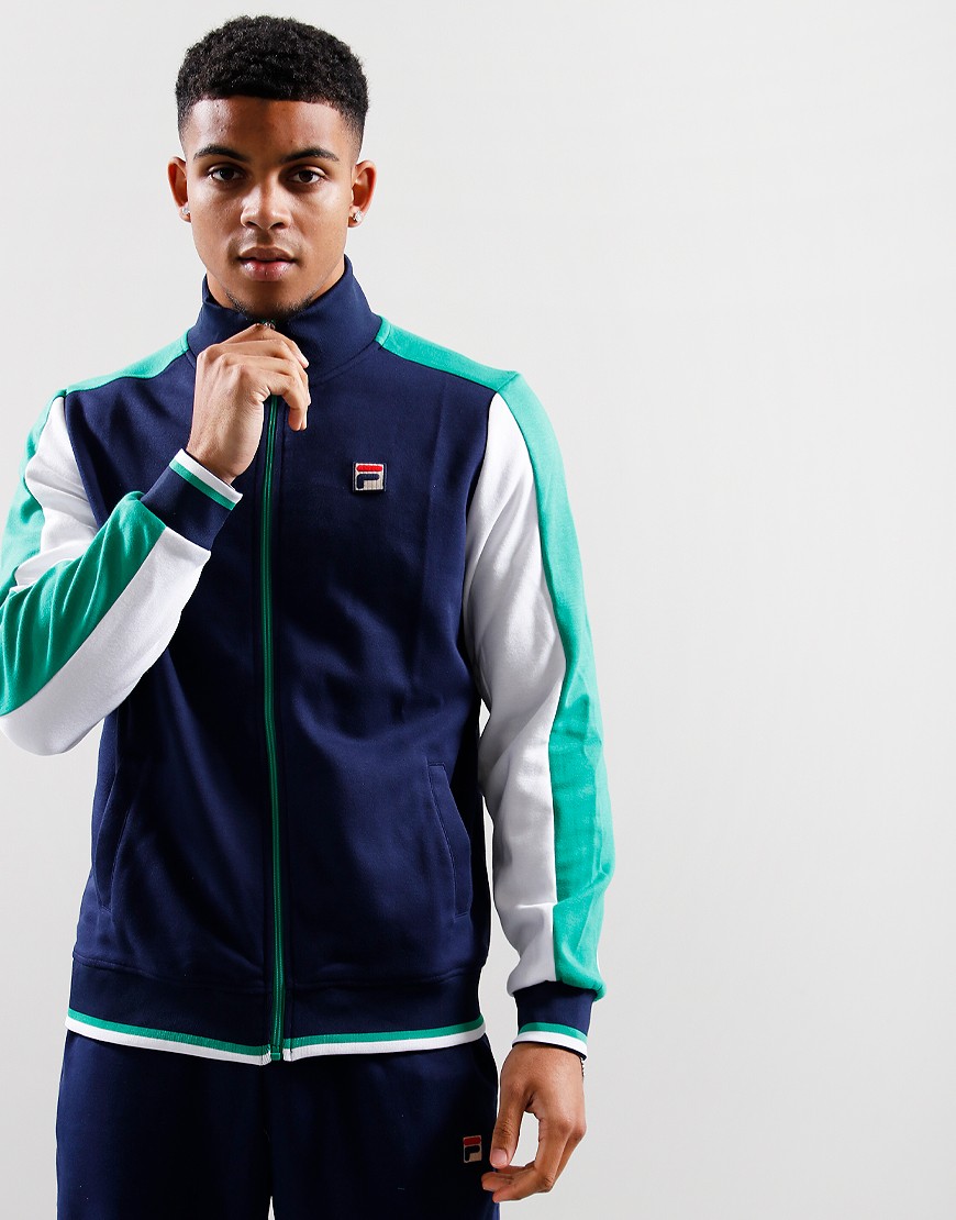 Fila Vintage Bivanna Track Top Fila Navy - Terraces Menswear