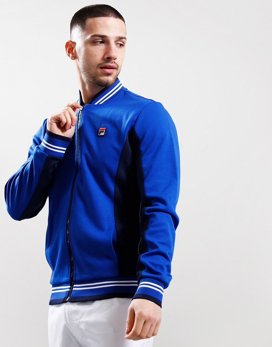 FILA Vintage Settanta Track Top Bright Blue/Navy - Terraces Menswear