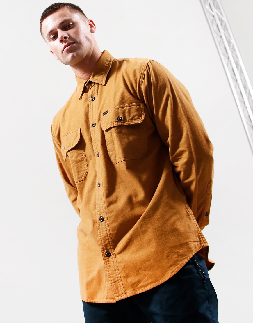 Filson Field Flannel Shirt Nubuck Tan - Terraces Menswear