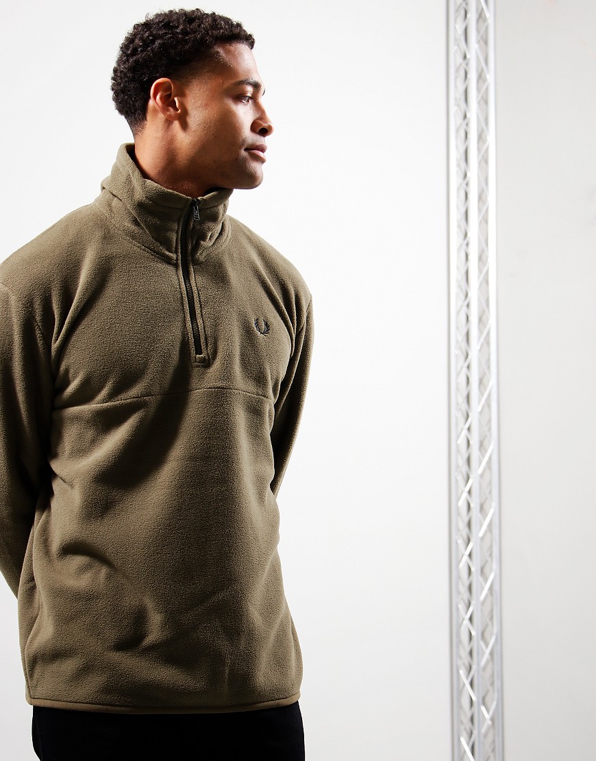Fred Perry Half Zip Fleece Uniform - Terraces Menswear