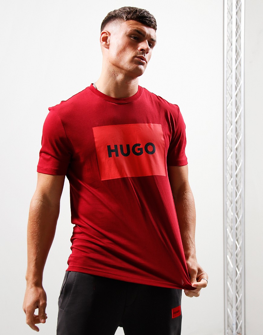 Hugo Dulive222 T Shirt Dark Red Terraces Menswear