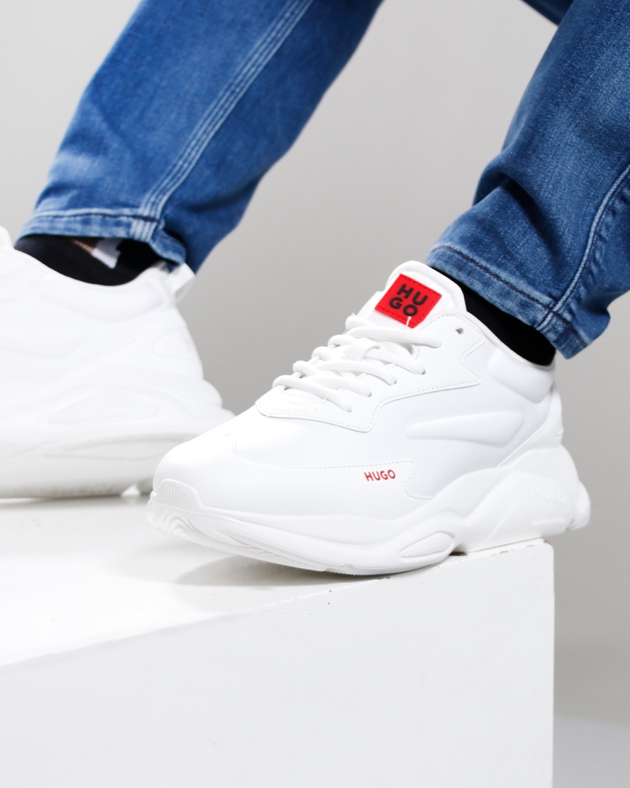 HUGO Leon Runn NYPU Trainers White - Terraces Menswear