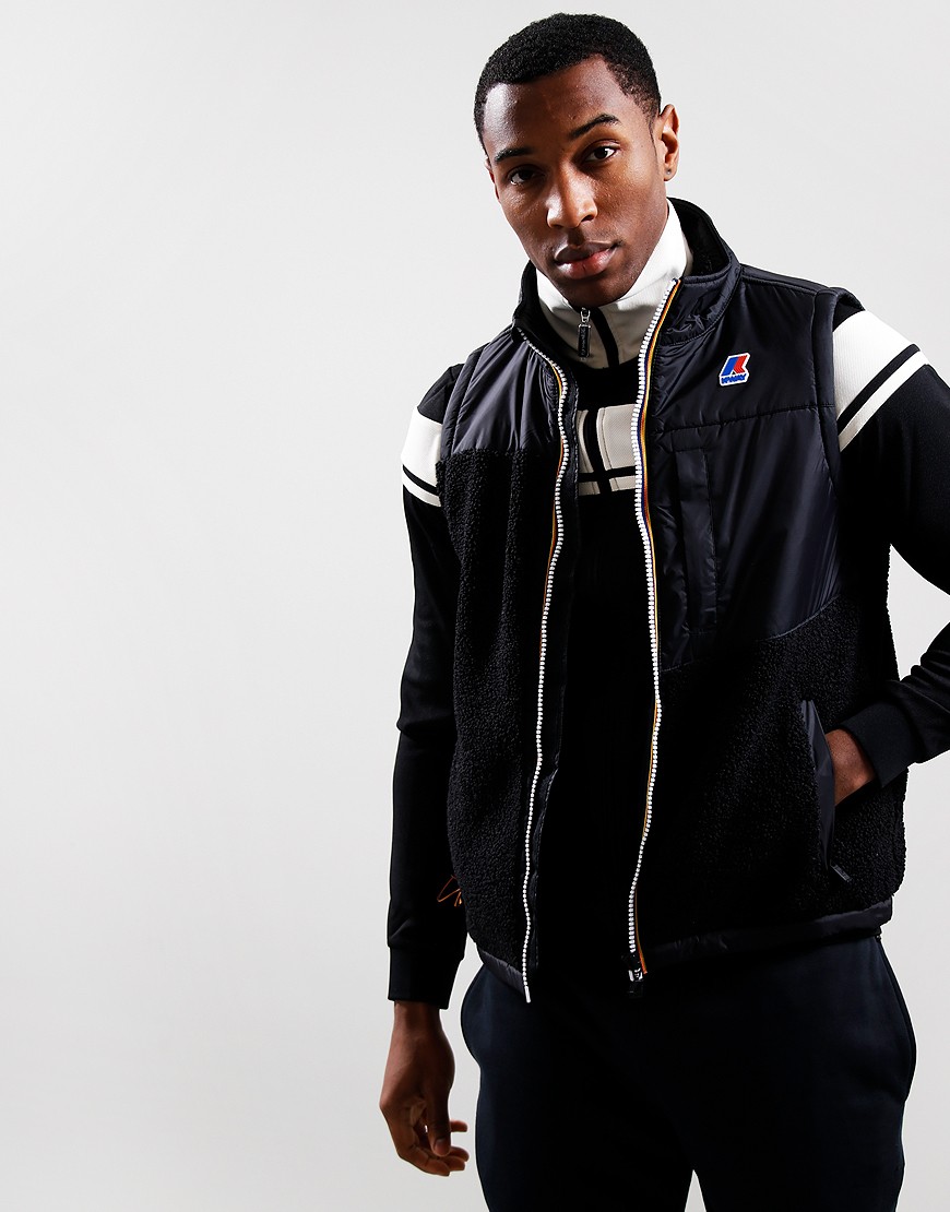 K-Way Neize Orsetto Gilet Black Pure - Terraces Menswear