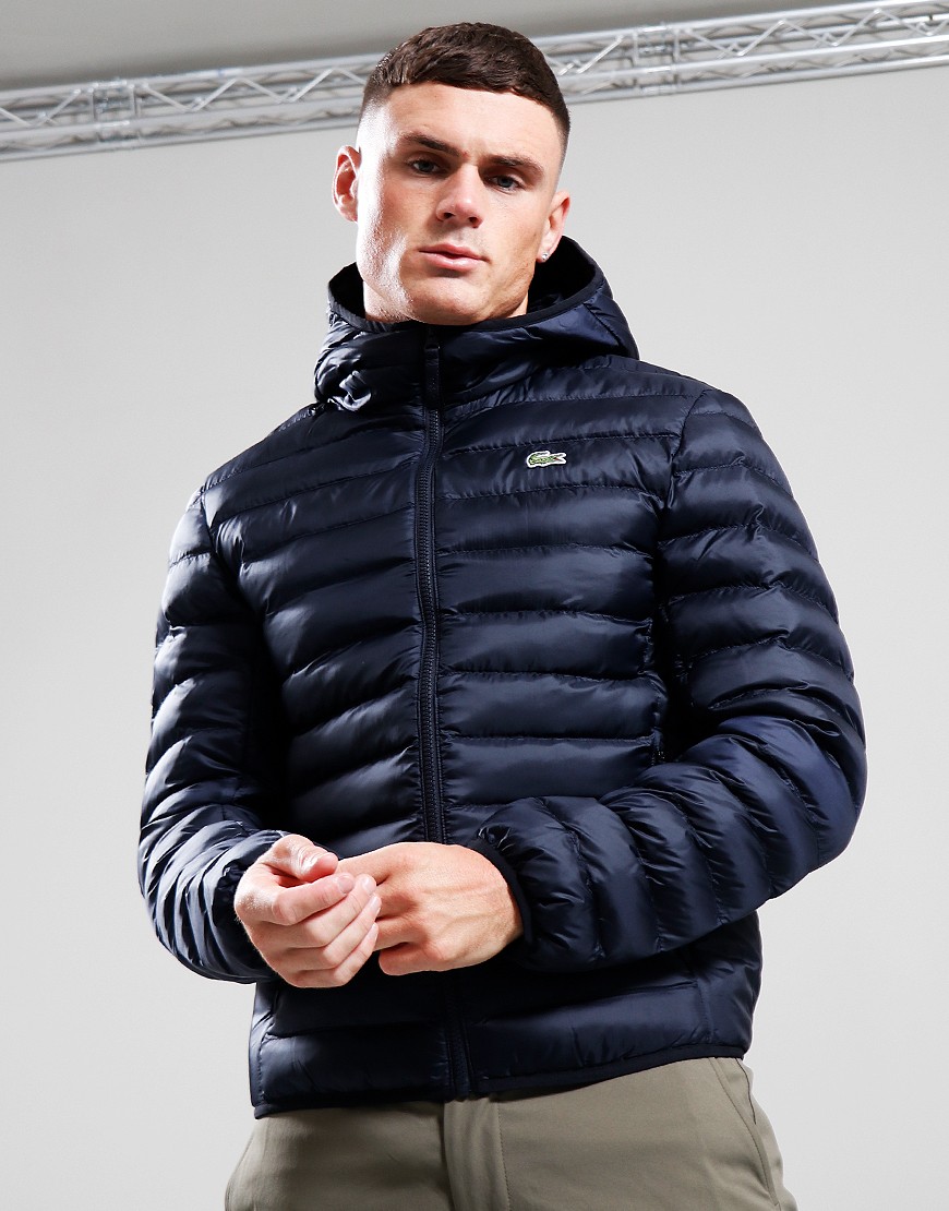Lacoste Showerproof Padded Jacket Abysm - Terraces Menswear