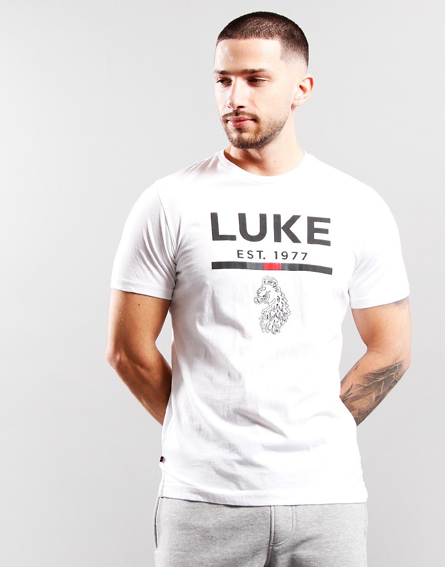 Luke 1977 FI T-Shirt White - Terraces Menswear