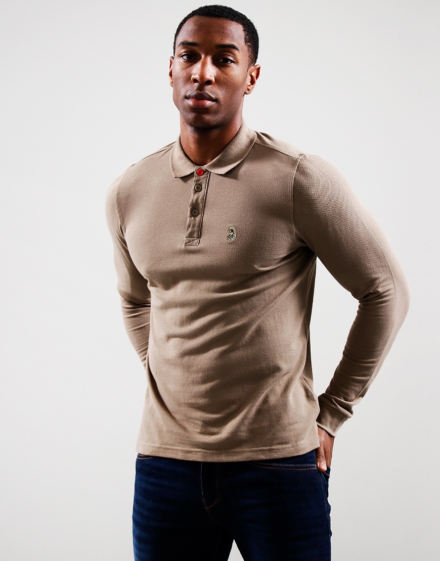 Luke 1977 Williams Long Sleeve Polo Shirt Hard Nut - Terraces Menswear