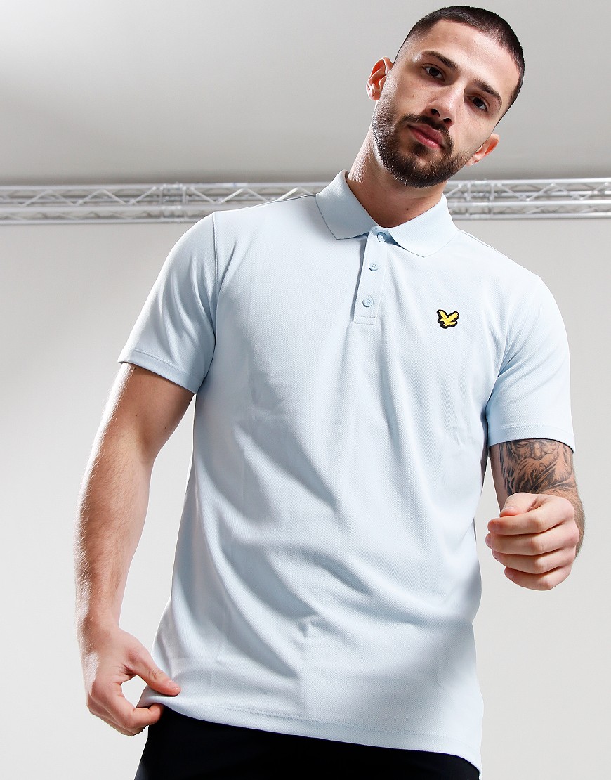 Lyle & Scott Tech Polo Shirt Club Blue - Terraces Menswear