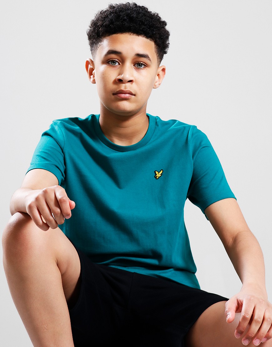 Lyle & Scott Junior Plain T-Shirt Court Green - Terraces Menswear