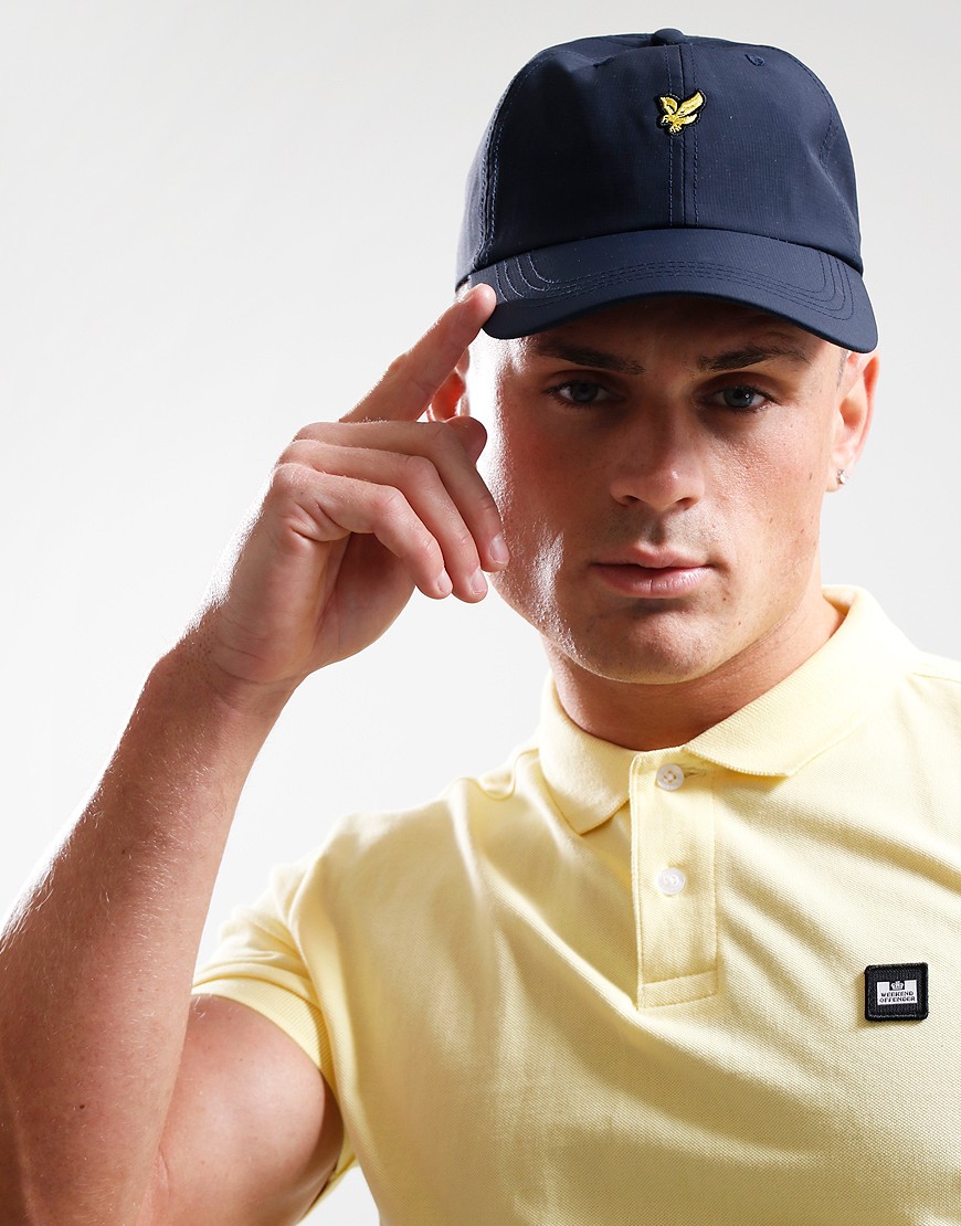Lyle & Scott Ripstop Cap Dark Navy - Terraces Menswear
