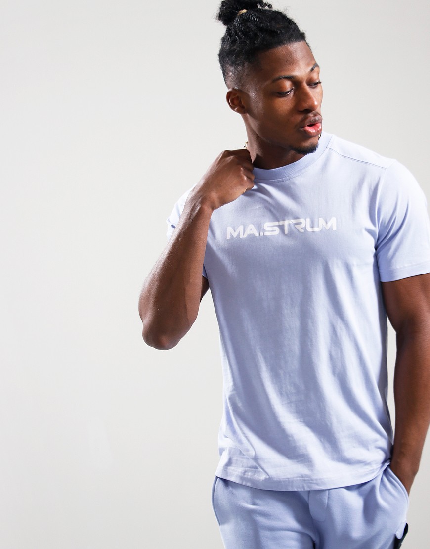 MA.Strum Chest Print T-shirt Lavender - Terraces Menswear