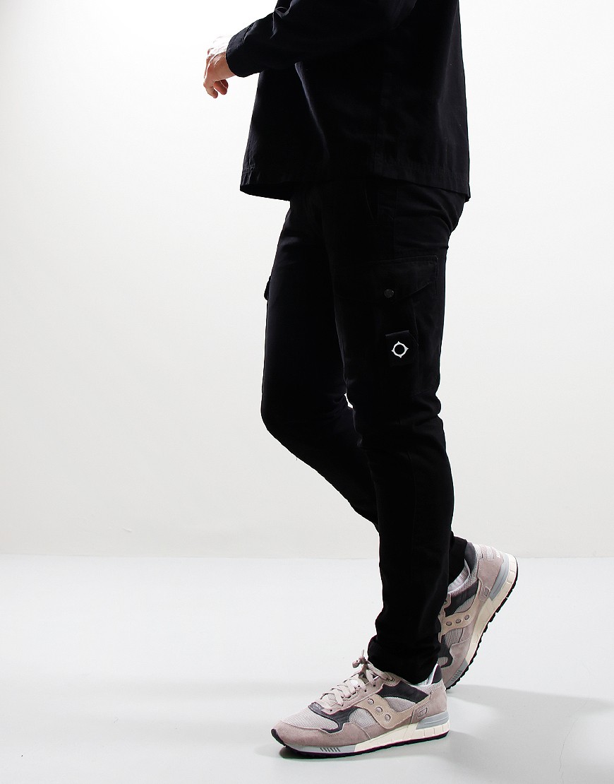 MA.Strum Cargo Pants Black - Terraces Menswear