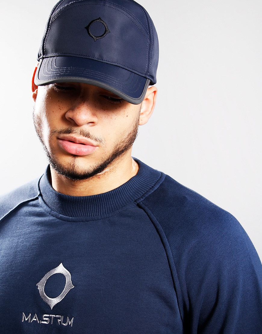 MA.Strum Embroidered ID Cap Ink Navy - Terraces Menswear
