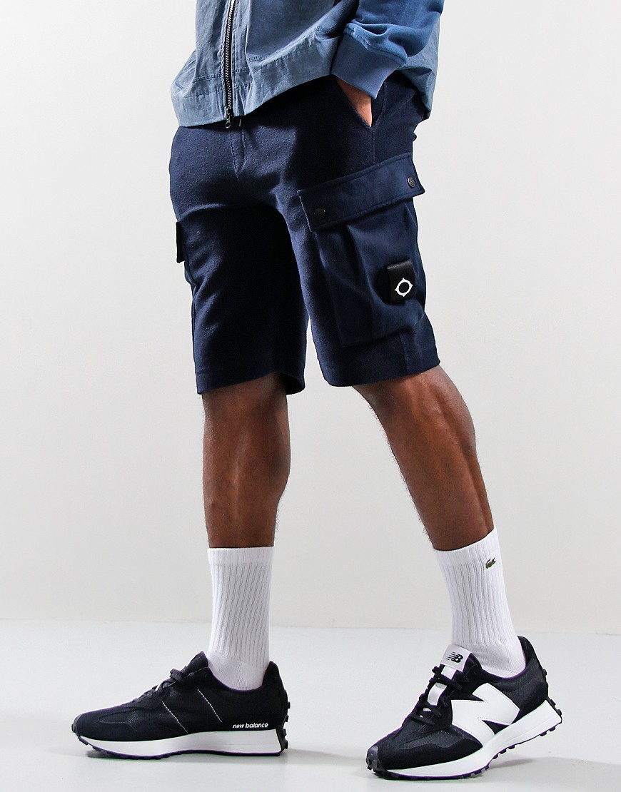 MA.Strum Reverse Combat Shorts Ink Navy - Terraces Menswear