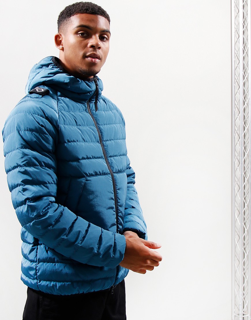 MA.Strum Hooded Down Jacket Storm Blue - Terraces Menswear
