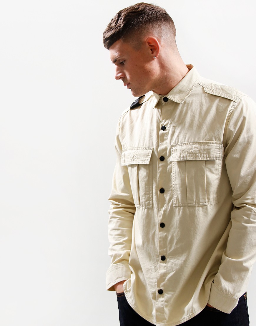 MA.Strum Patch Pocket Parade Overshirt Ash - Terraces Menswear