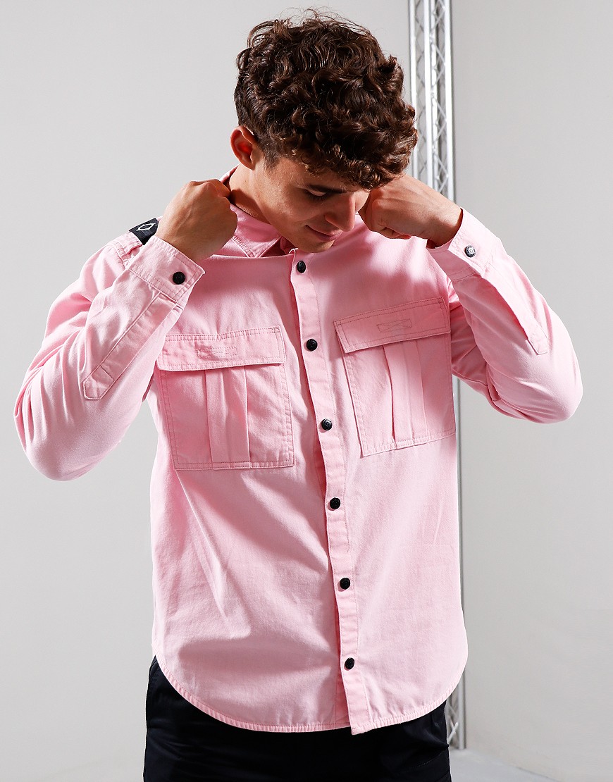 MA.Strum Patch Pocket Parade Overshirt Candy - Terraces Menswear