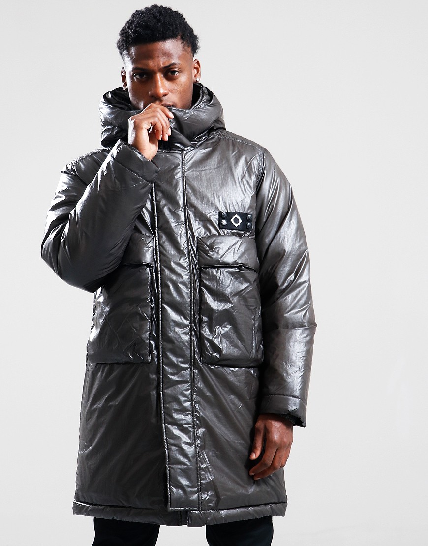 MA.Strum Thermo Long Down Jacket Oil Slick - Terraces Menswear