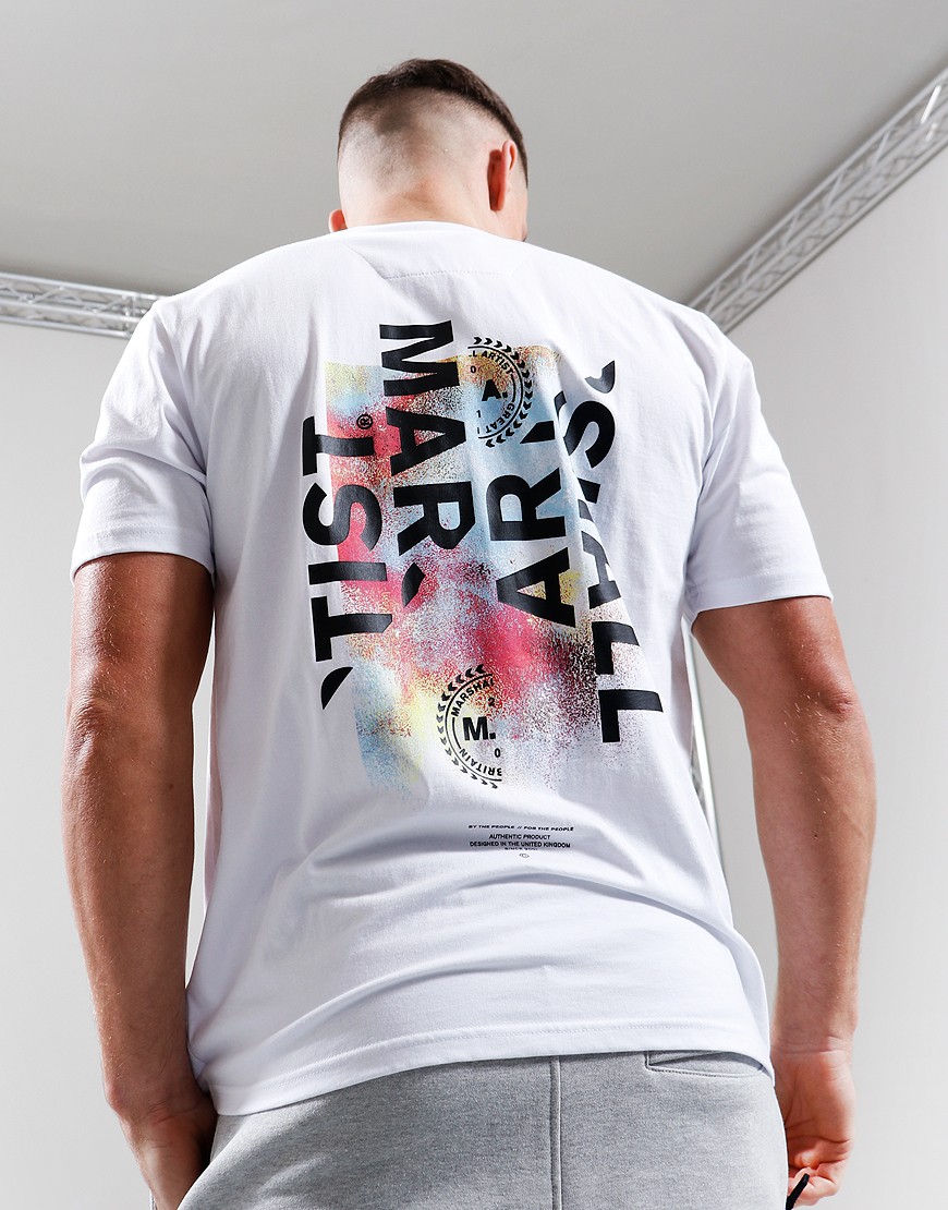 Marshall Artist Fragment T-Shirt White - Terraces Menswear