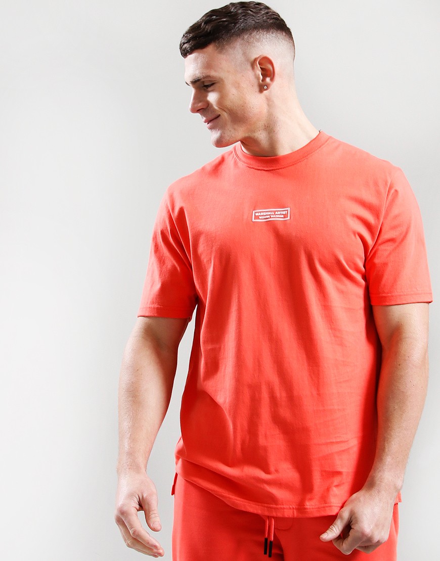 Marshall Artist Injection T-Shirt Coral - Terraces Menswear