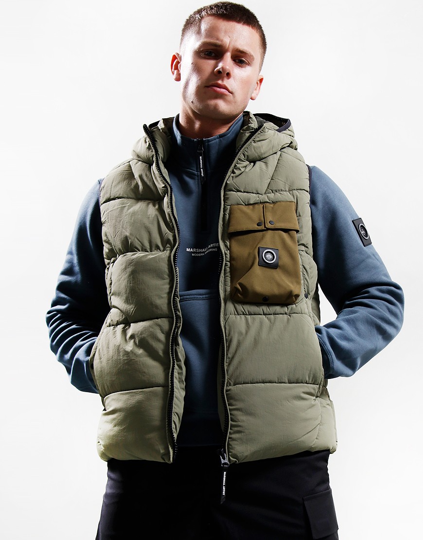 Marshall Artist Kymera Vest Khaki - Terraces Menswear