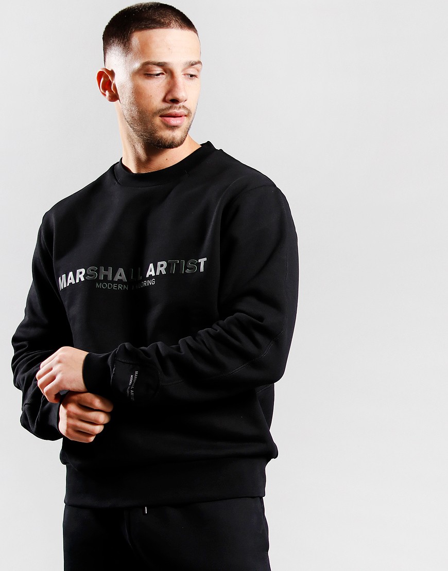 Marshall Artist Santiago Crew Sweat Black - Terraces Menswear