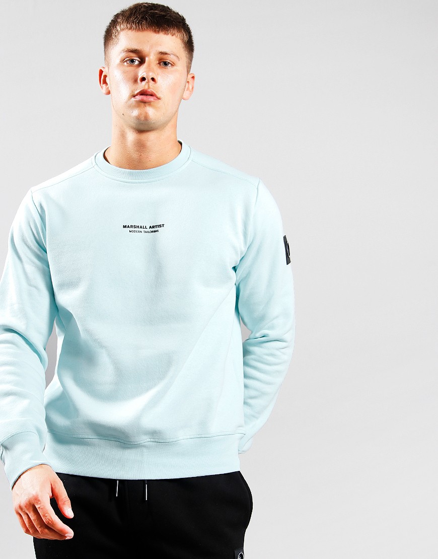 Marshall Artist Siren Crew Sweat Aqua - Terraces Menswear