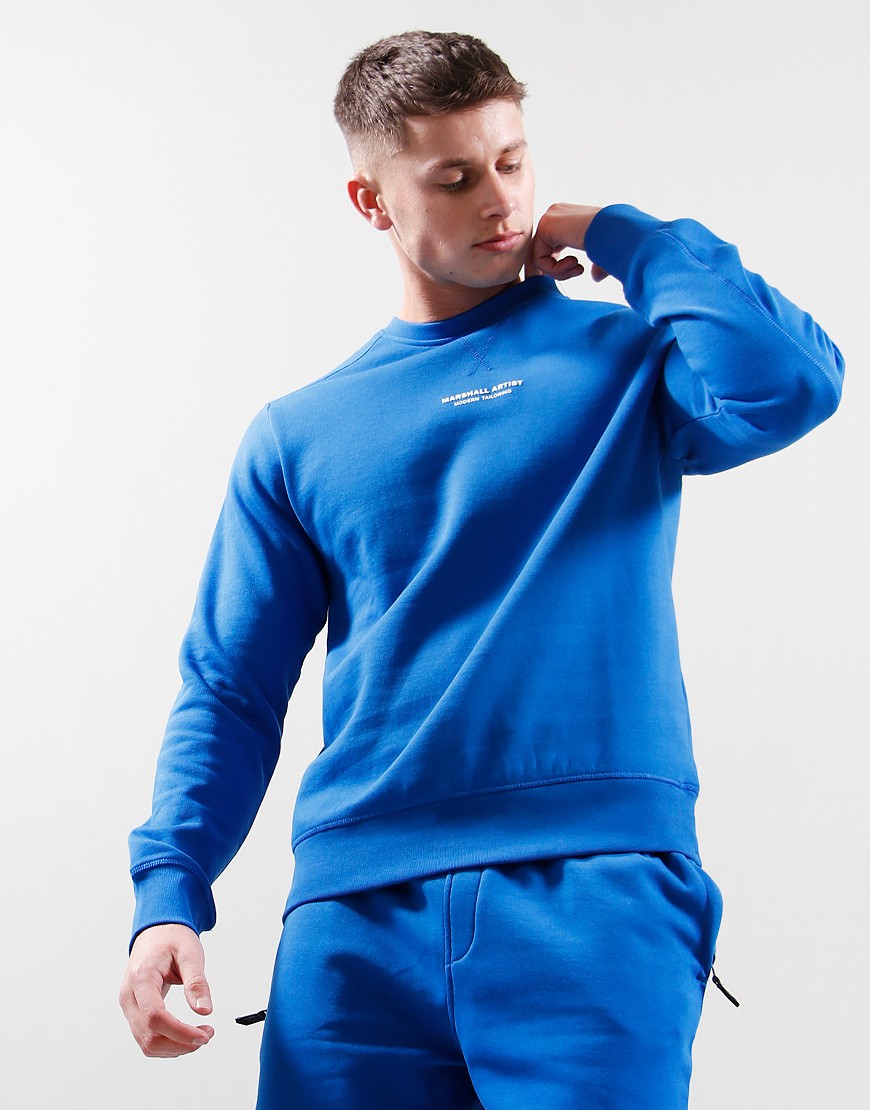 Marshall Artist Siren Crew Sweat Radial Blue - Terraces Menswear