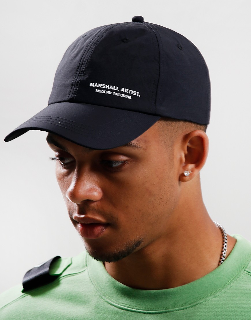 Marshall Artist Injection Ripstop Cap Black - Terraces Menswear