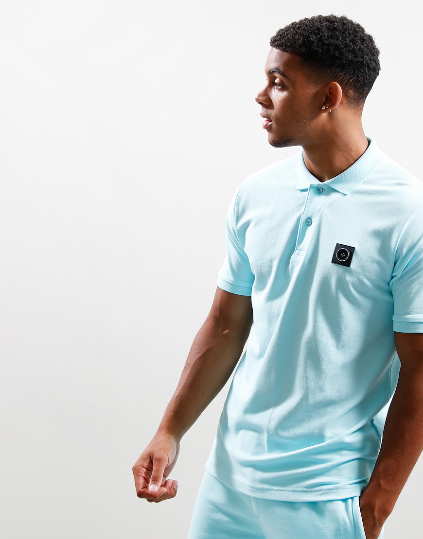 Marshall Artist Siren Polo Shirt Cyan - Terraces Menswear
