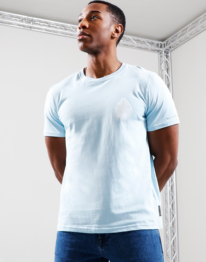 Moose Knuckles Drip T-Shirt Sky Blue - Terraces Menswear